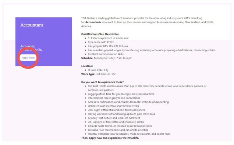 FAQ | TOA Careers